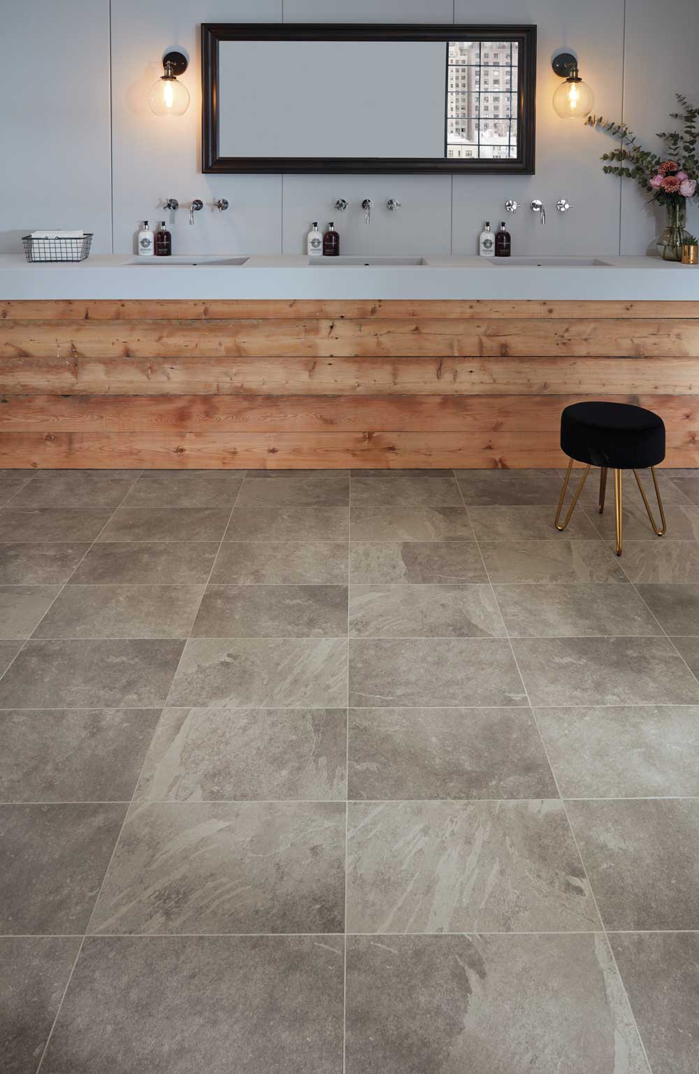 Knight Tile Grey Riven Slate | Flooring Xtra